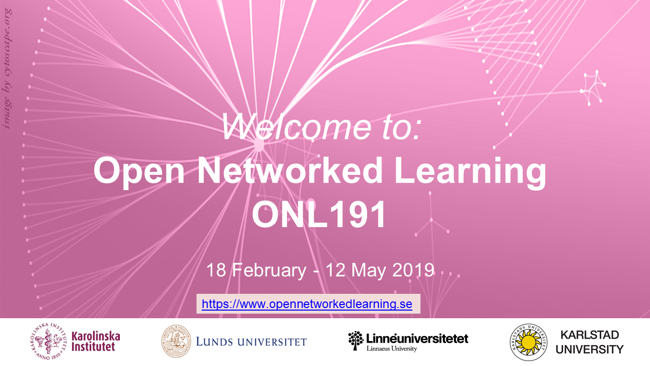 Week 1: “Getting started” starts today! – Open Networked Learning