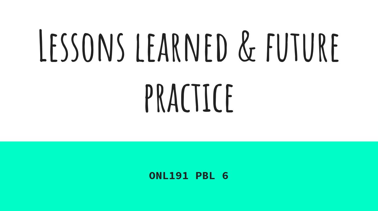 Topic 5 group 6 – Open Networked Learning