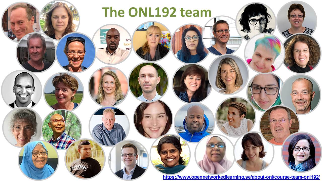 Course team ONL192 – Open Networked Learning