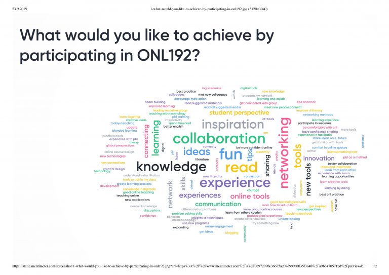 Week 2 – Connecting – Open Networked Learning