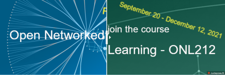 Thank you all for ONL211, and the adventure continues with ONL212 – Open Networked Learning