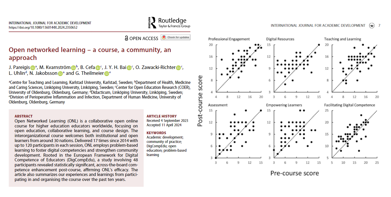 Article in IJAD about ONL – Open Networked Learning
